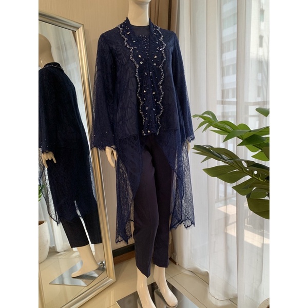 Jual naya set pants navy READY | Shopee Indonesia