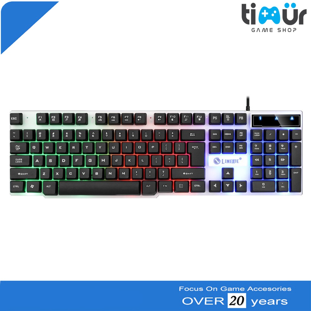 Jual Keyboard Gaming PC Limeide TX30/11 Metal Multicolor Backlight LED ...
