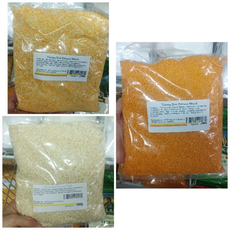 Jual PRIMERA tepung roti 450 gr warna putih dan kuning dan mix bread ...