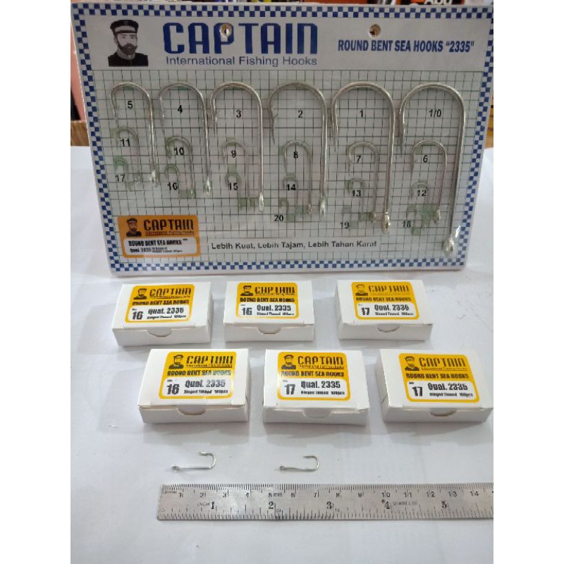 Jual Pancing Captain 2335 Nomor 16 & 17 Mata Rawai (Kail Pancing ...