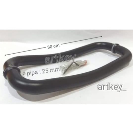 Jual Handle pintu Kaca & Alumunium model C / BLACK as 30 cm | Shopee ...