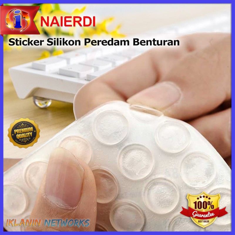 Jual 50 Pcs Silikon Peredam Benturan Sticker Bumper Pintu Laci ...
