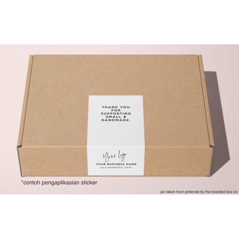Jual Sticker box packaging seal tag CUSTOM dan MURAH Kotak pengaman ...