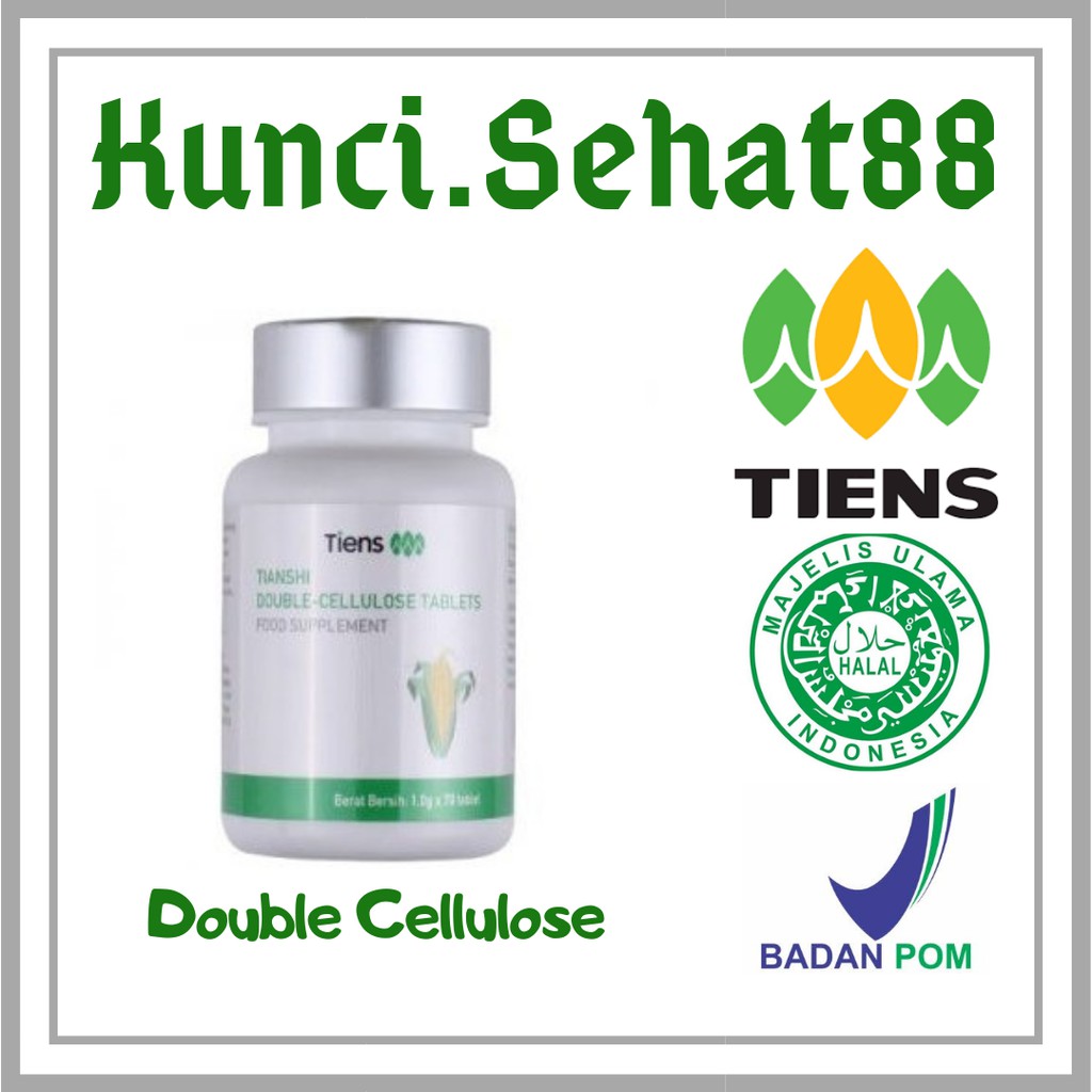 Jual Tiens / Tianshi Double Cellulose Tablets Isi 70 Tablet | DC ...