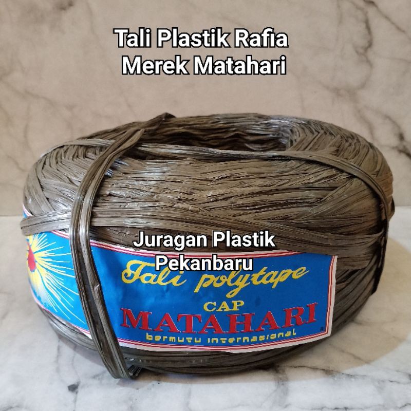 Jual Tali Plastik Rafia Hitam 400 gram / Tali Pengikat Matahari 4kg ...