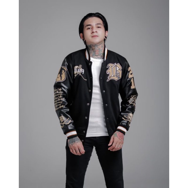 Jual Jaket Varsity X-04 Original BGSR Hitam | Shopee Indonesia