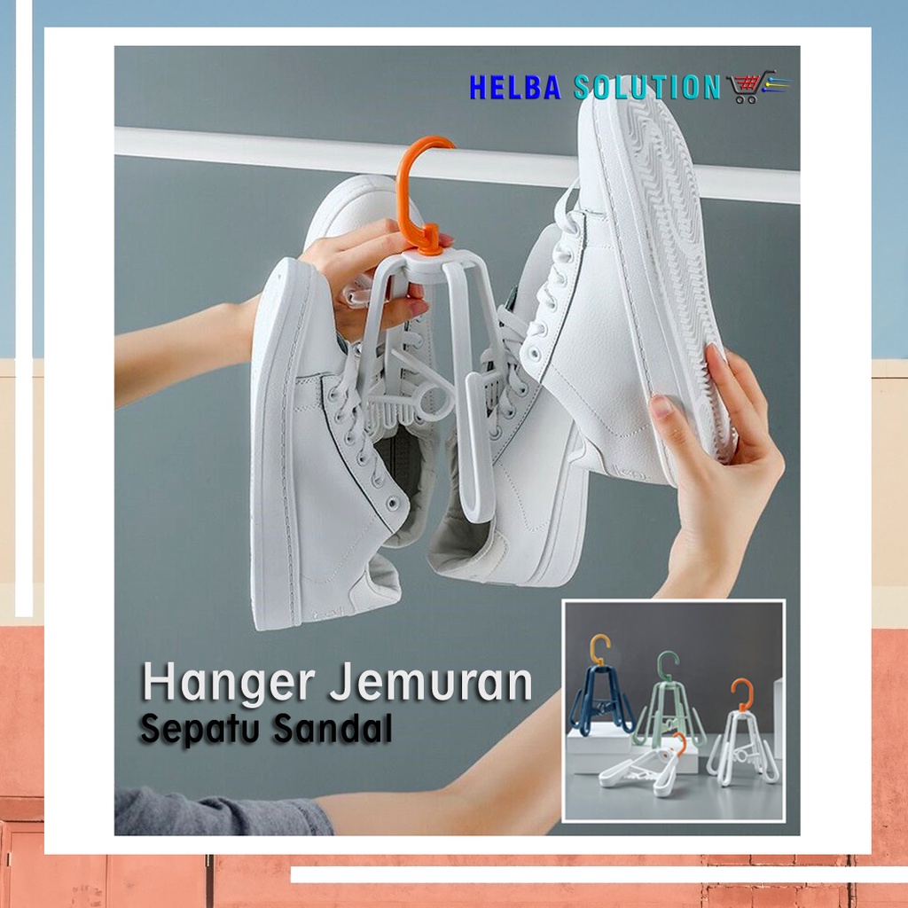 Jual Hanger Gantungan Jemuran Sepatu Sandal 4 Sisi Bisa Diputar Dan ...