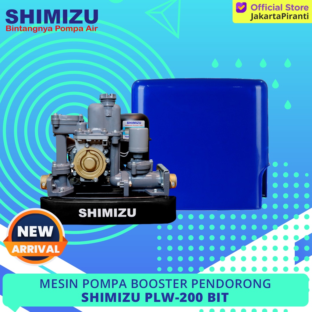 Jual Mesin Pompa Air Pendorong Booster Pump Shimizu PLW-200 BIT ...