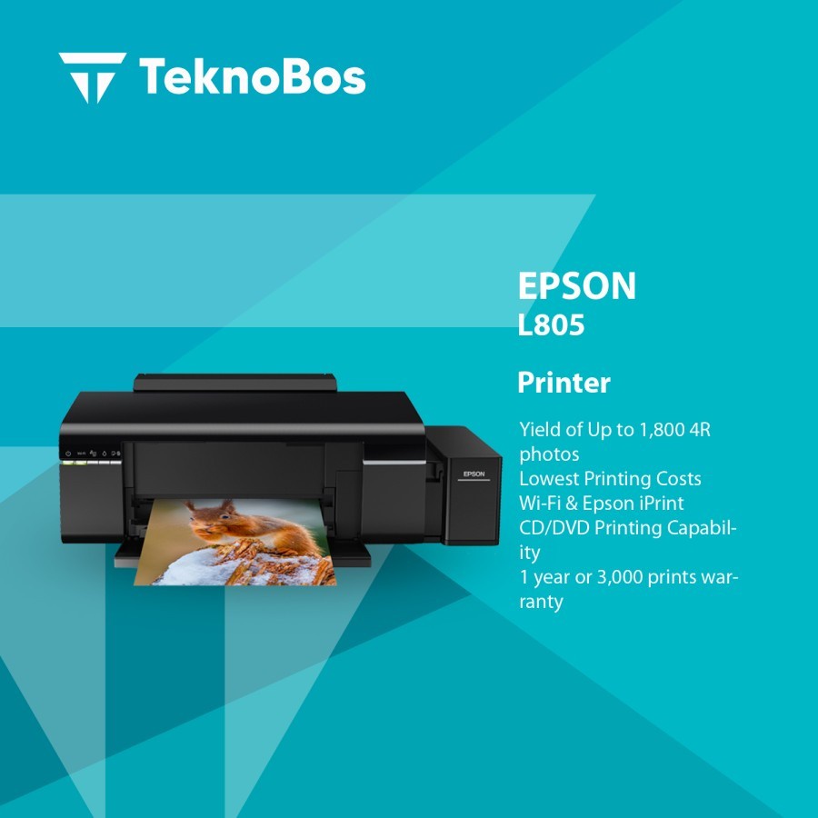 Jual Epson L805 / Printer / CD / DVD / Card and Wifi connectivity / L 805 | Shopee Indonesia