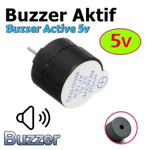 Jual Buzzer Mini 5V Mini Buzzer Active Electromagnetic Universal Sound ...