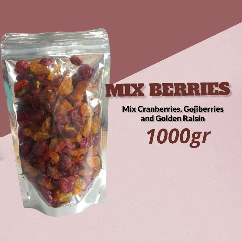 Jual MIX BERRIES 1KG BALIKPAPAN - BUAH KERING CAMPUR KISMIS GOJIBERRY ...