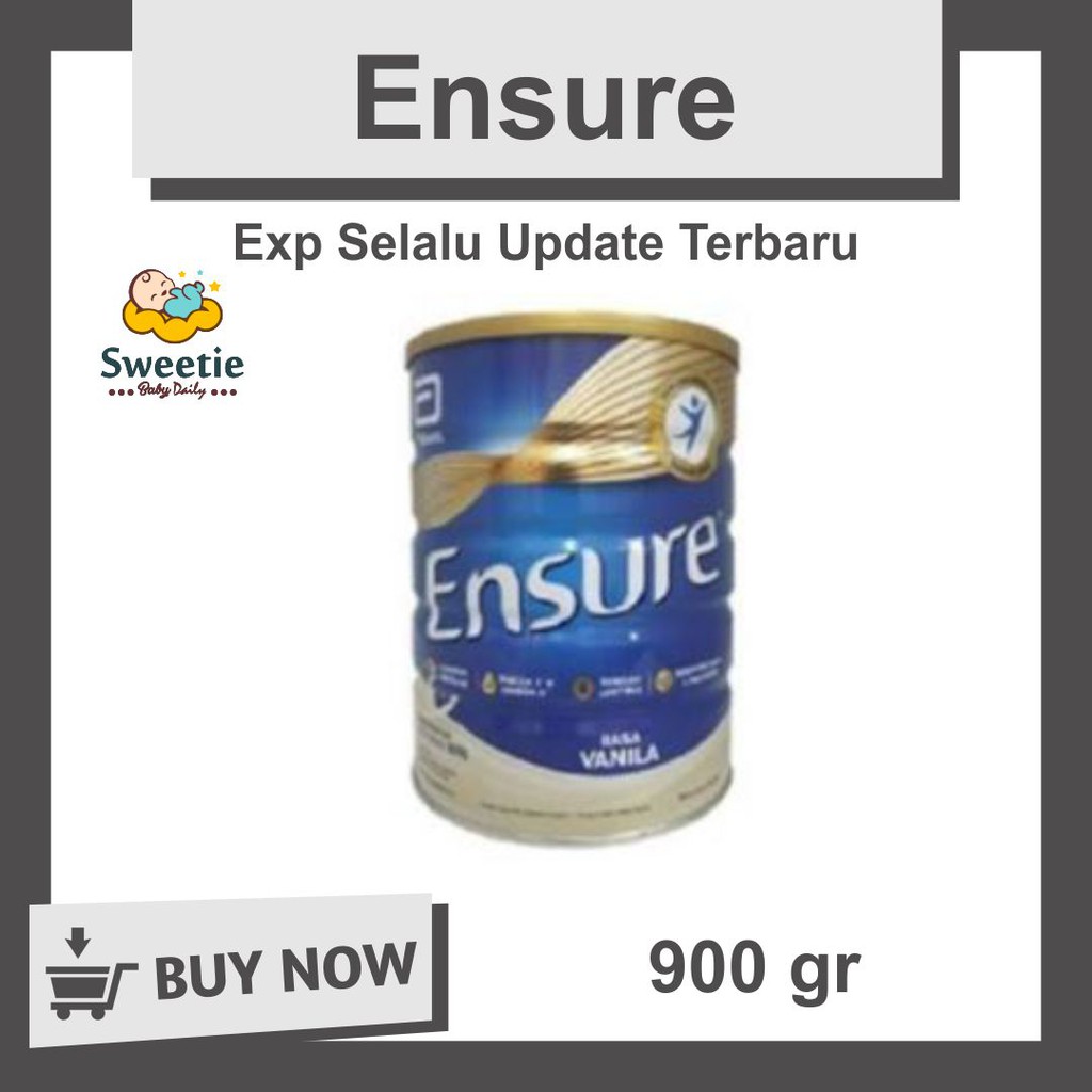 Jual ENSURE Susu Nutrisi Dewasa Rendah Laktosa 900GR ENSURE 400GR ...