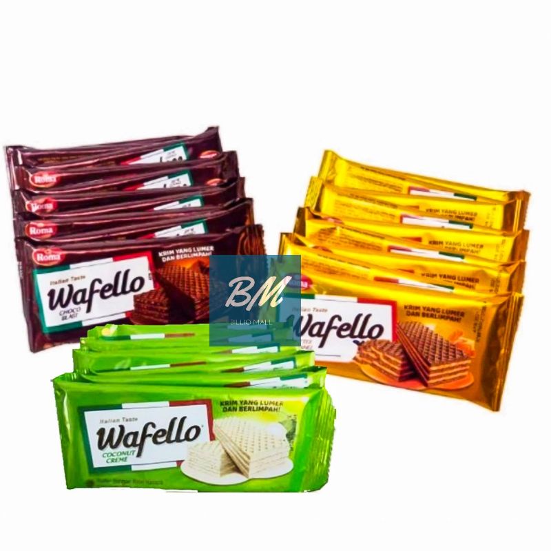 Jual Roma Wafello Renceng isi 10 Pcs / Roma Wafello 10 x 21 gr / Roma ...