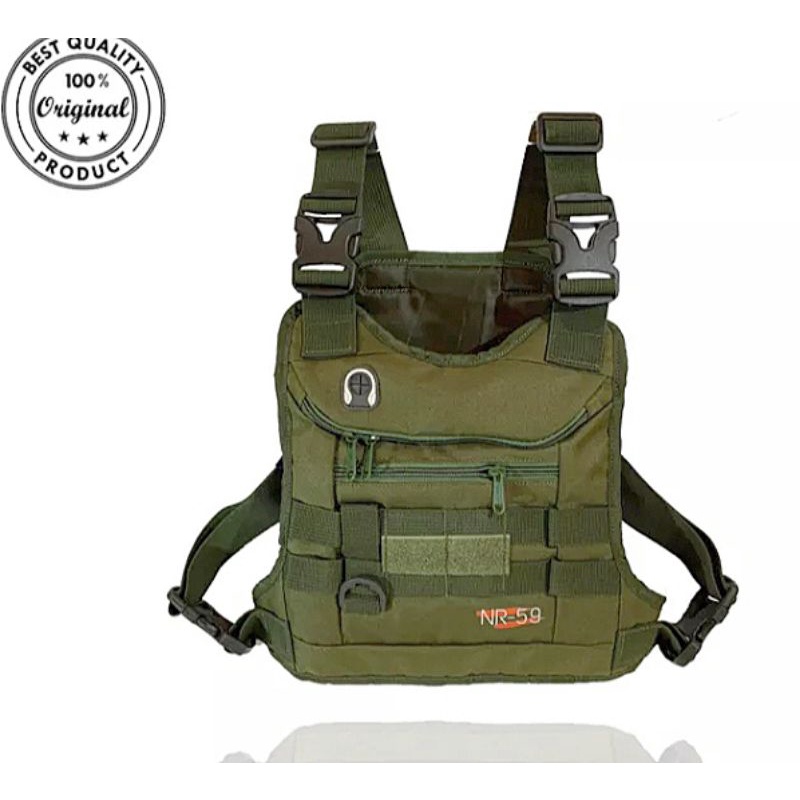 Jual chest bag rompi 011/TAS dada/TAS ojol/TAS pelindung angin | Shopee ...