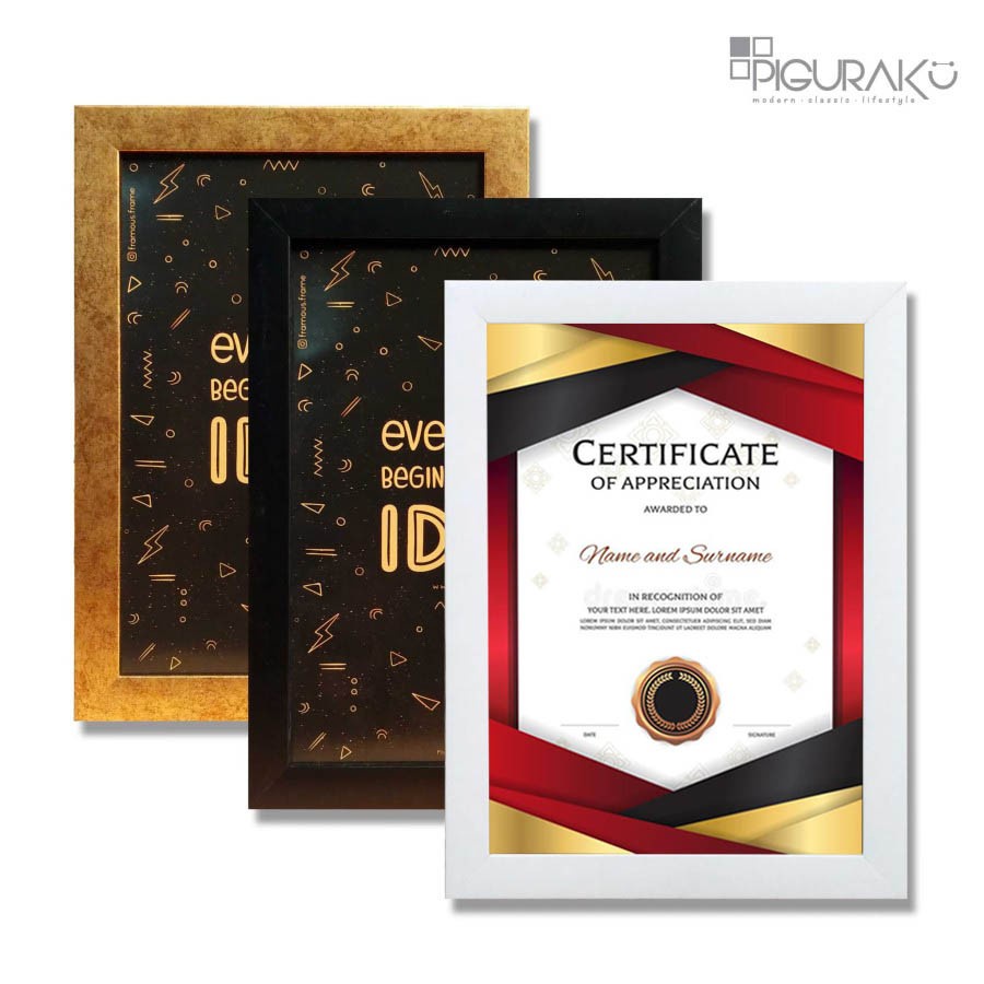 Jual Pigura Foto Minimalis A4 21x29,7cm - 2,5Cm- Bingkai Foto A4 ...