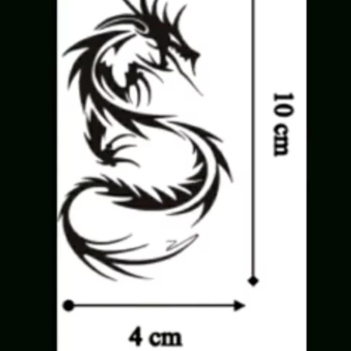 Jual stiker laptop dragon naga unix/cutting sticker netbook laptop ...