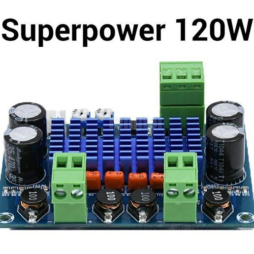 Jual STEREO AMPLIFIER 2x120 WATT CLASS D TPA3116D2 MODUL AMPLI D ...