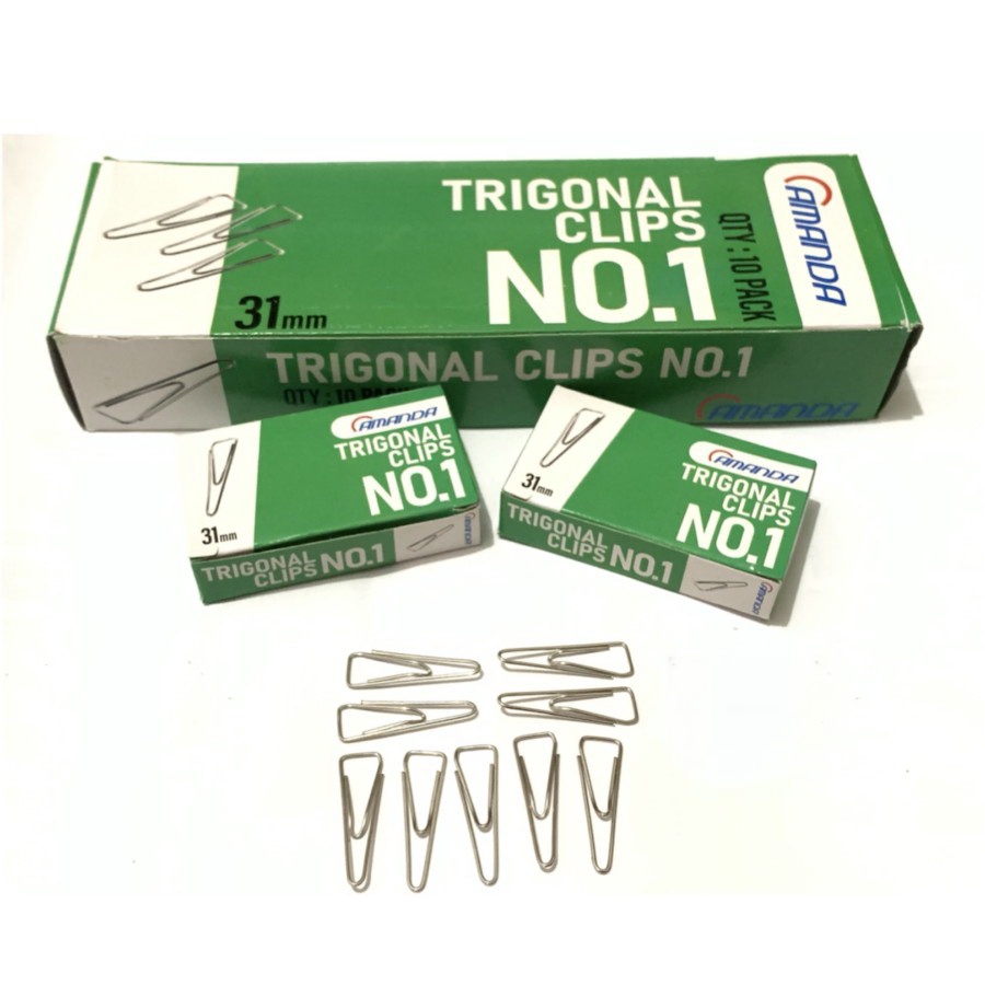 Jual [BS 740] (Pak) Penjepit Kertas - Paper Clip - Trigonal Clip Besar ...