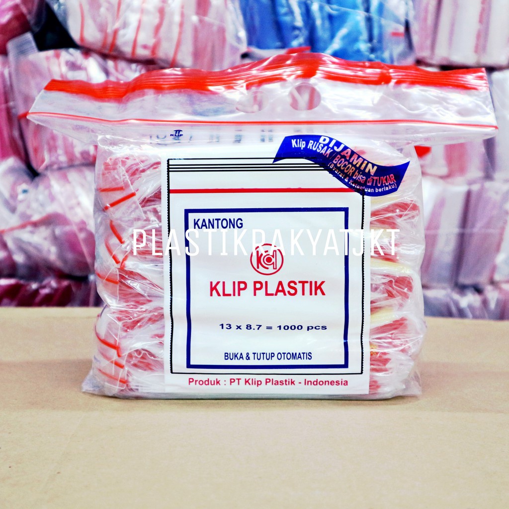 Jual Klip plastik / Klip obat ukuran 13x8,7 cm isi 1000 lembar | Shopee ...