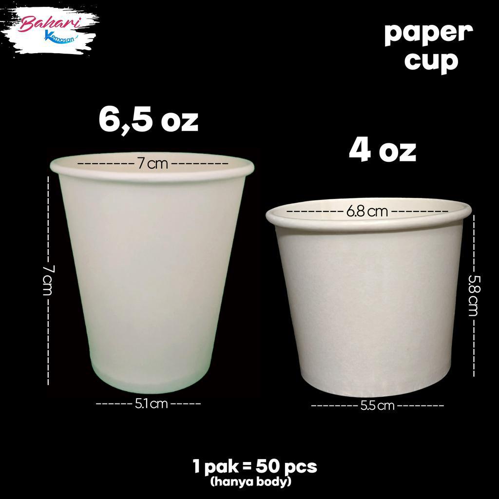 Jual paper cup kopi gelas kertas coffee 6,5 oz 195 ml | Shopee Indonesia