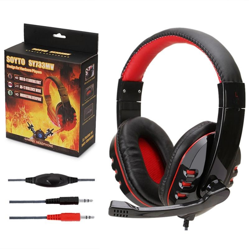 Jual Headphone Headset Gaming Wired Suara Bass Dahsyat dengan Mic ...
