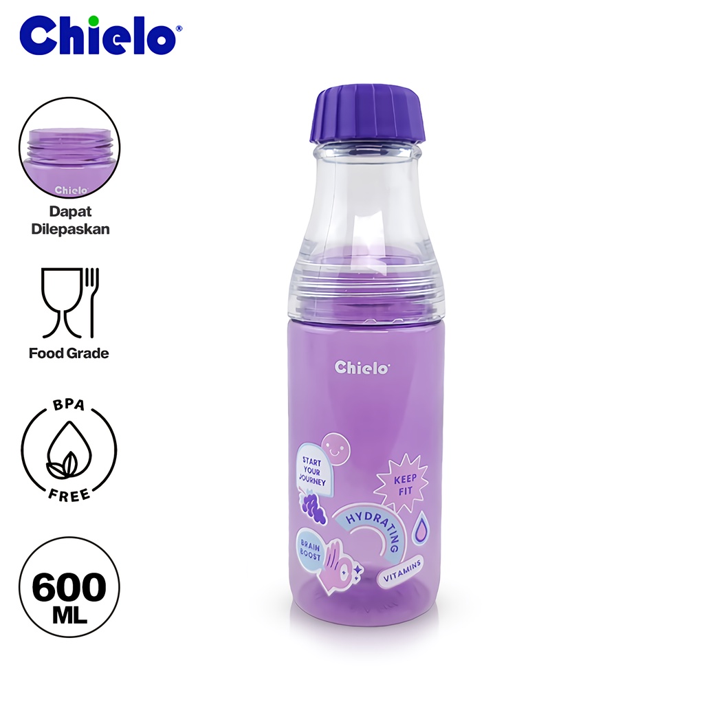 Jual Chielo Botol Minum Premium Plastik 600 ML Alaska Bottle BPA Free ...