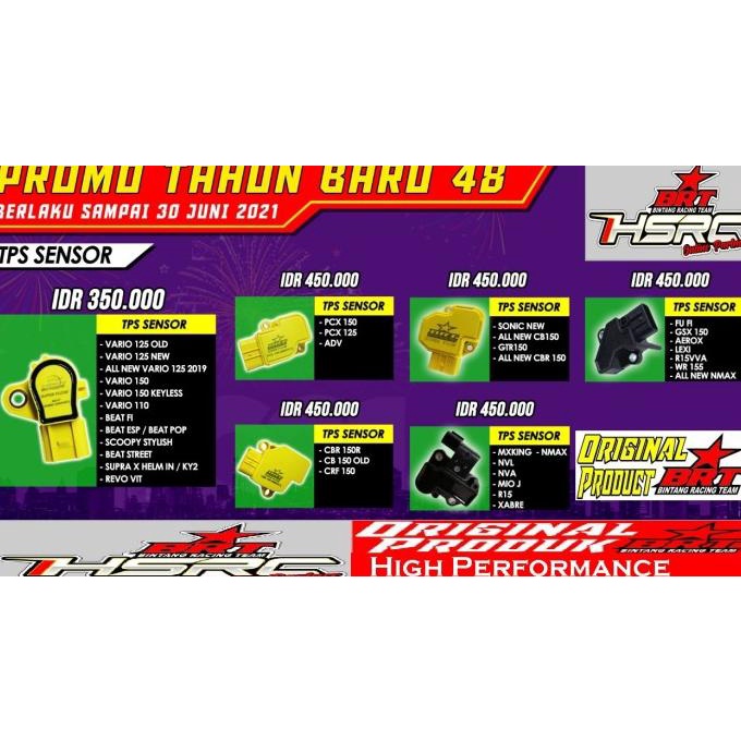 Jual Tps Sensor Brt Racing Aerox Lexi All New Nmax R15Vva Wr155 Fu Gsx ...