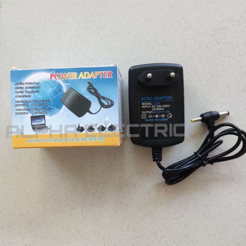 Jual ADAPTOR SWITCHING 12V 2A DOUBLE JACK / ADAPTOR CCTV 12v 2A / MODEM ...