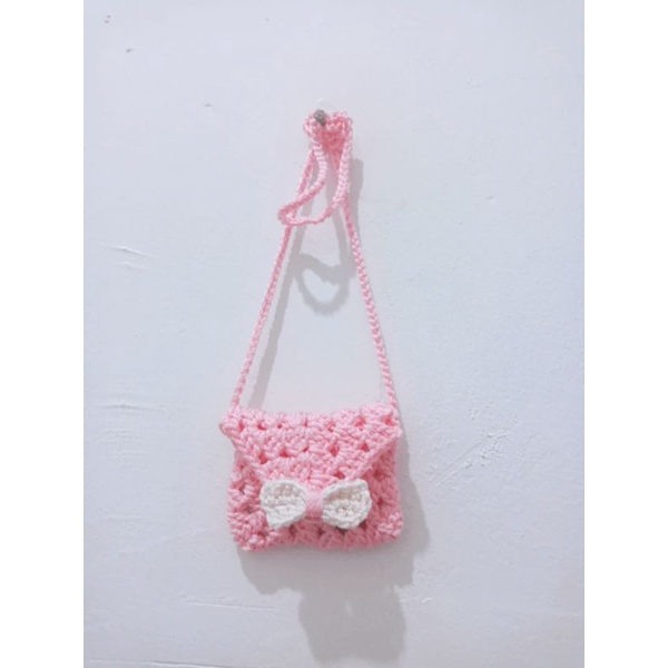 Jual Tas anak rajut pita lucu bentuk amplop properti foto photoshoot ...