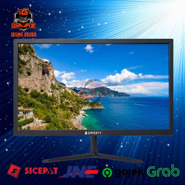 Jual MONITOR LED QWERTY 19 INCH HDMI + VGA NAMPOLL | Shopee Indonesia