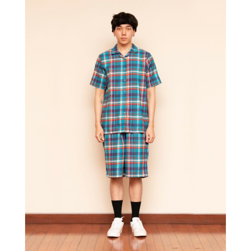 Jual SVH | MARK SET TARTAN HOT BLUE| Set Pakaian | Set Pakaian Pria ...