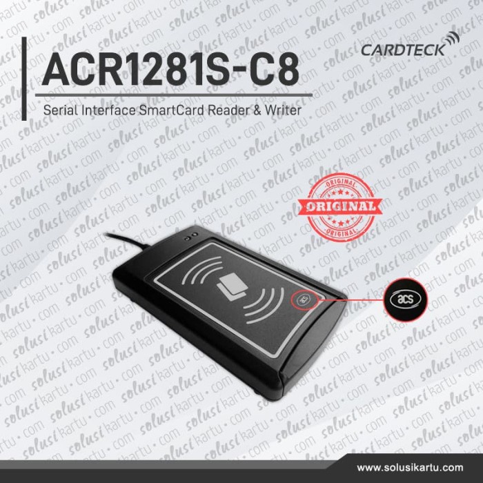 Jual ACR1281S-C8 CONTACTLESS SMARTCARD READER SERIAL INTERFACE ACR120S ...
