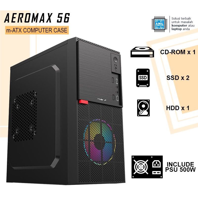 Jual Power Up Aeromax AM-560 with PSU 500w | Shopee Indonesia