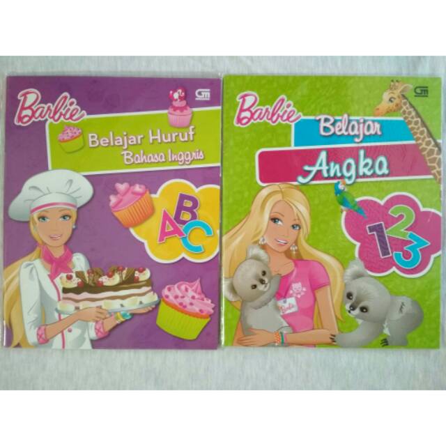 Jual Buku aktivitas anak Barbie belajar huruf dan belajar angka ...
