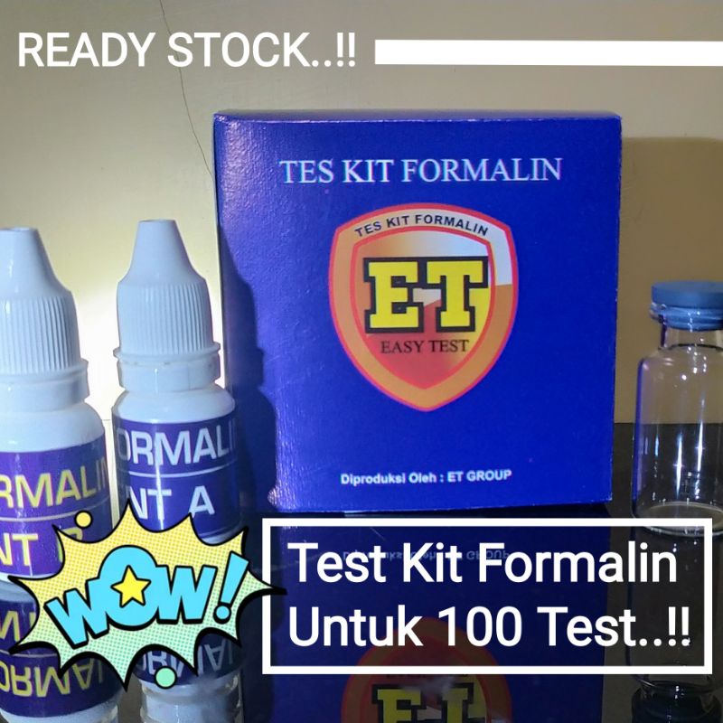 Jual Tes Kit FORMALIN utk 100 Uji merl Easy Test | Shopee Indonesia