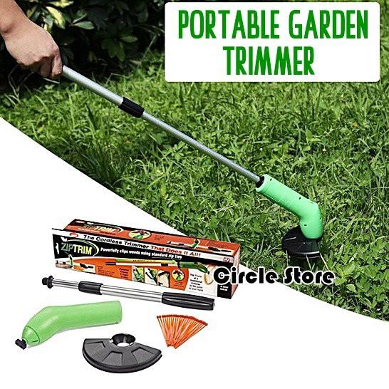 Jual Alat Potong Rumput - Cordless Portable Lawn Garden Zip Trimmer ...