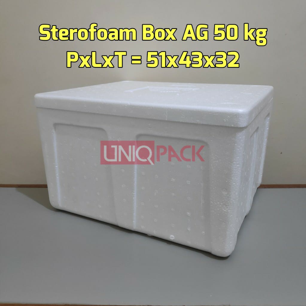 Jual Styrofoam Box AG 50 kg 51x43x32 Cm - 1 pcs | Shopee Indonesia
