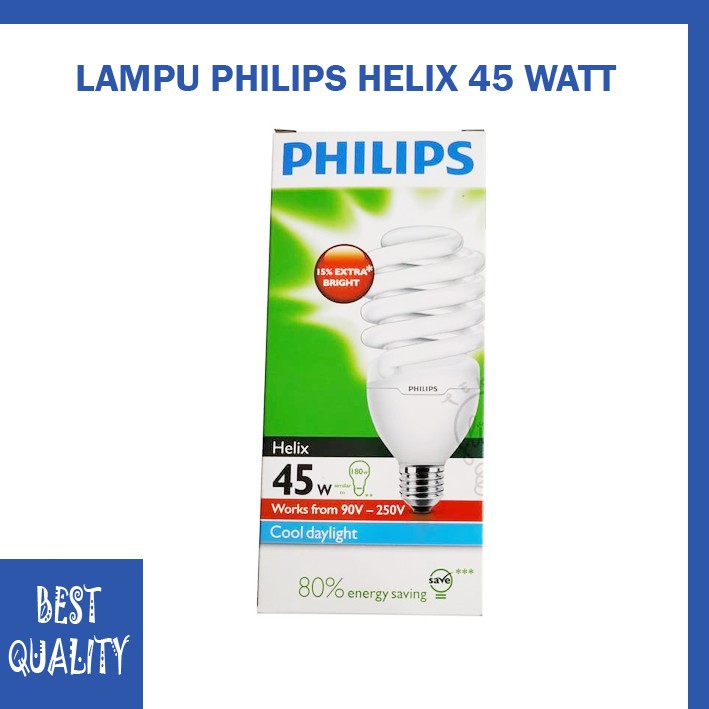 Jual LAMPU PHILIPS HELIX 45W | Shopee Indonesia