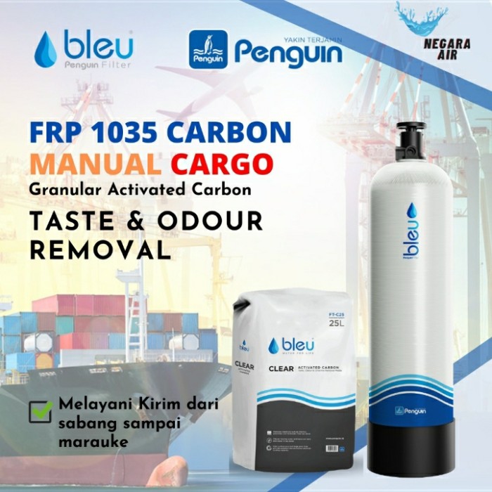 Jual paket filter air penguin Sumur/Pdam FRP 1035 Manual Activated ...