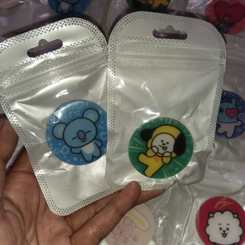 Jual Pop socket griptok bt21,stand hp bts | Shopee Indonesia