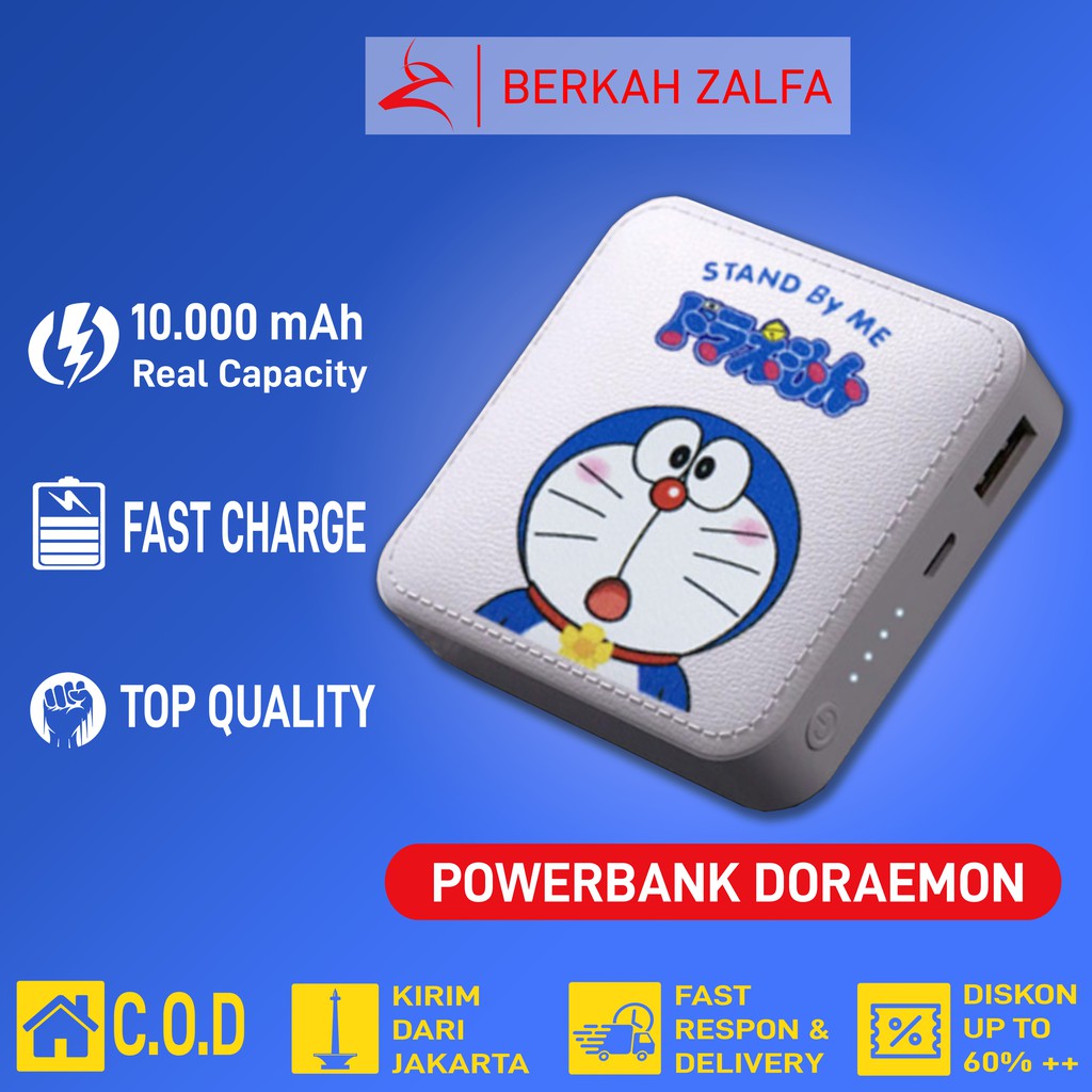 Jual POWERBANK KARAKTER PB MURAH DORAEMON HELLO KITTY STITCH KUDA PONY ...