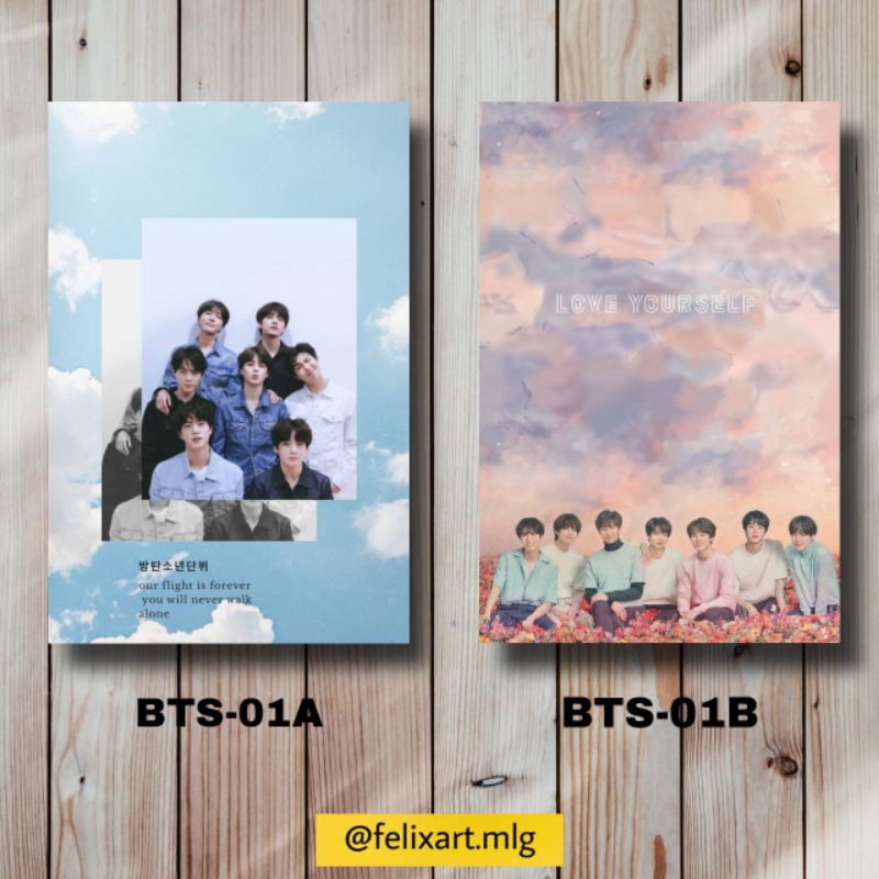 Jual Poster 3D BTS Frame Kayu Wall Decor Aesthetic Hiasan Dinding murah ...