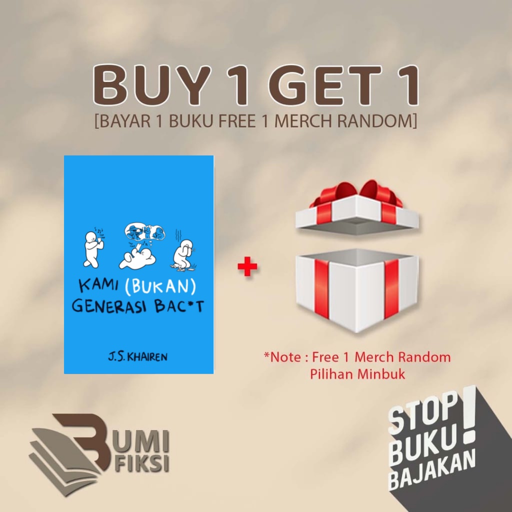 Jual Buku Novel Kami Bukan Generasi Bacot - Js. Khairen - Bukune - Bumifiksi | Shopee Indonesia