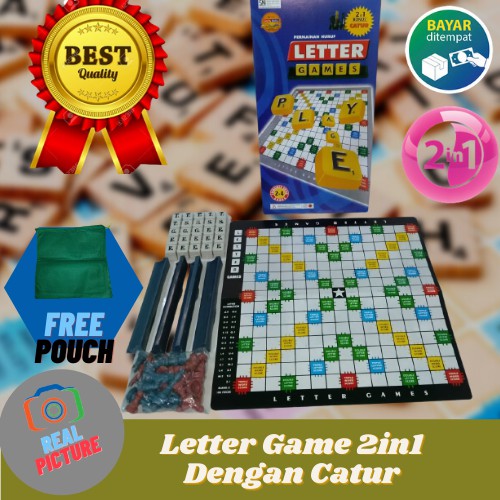 Jual Board Games Letter Games 2in1 Dengan Catur | Shopee Indonesia