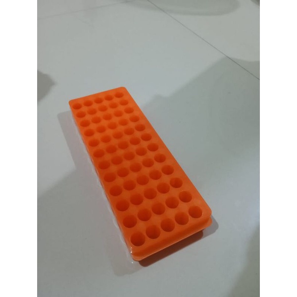 Jual Rack tabung microtube rak PCR tube 1.5 / 2 ml isi 60 lubang Rak ...