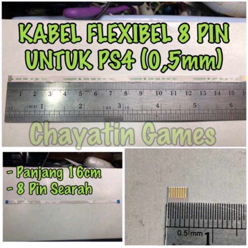 Jual Kabel Flexibel 8 Pin Halus Searah Panjang kabel 16cm Ukuran Pin 0 ...