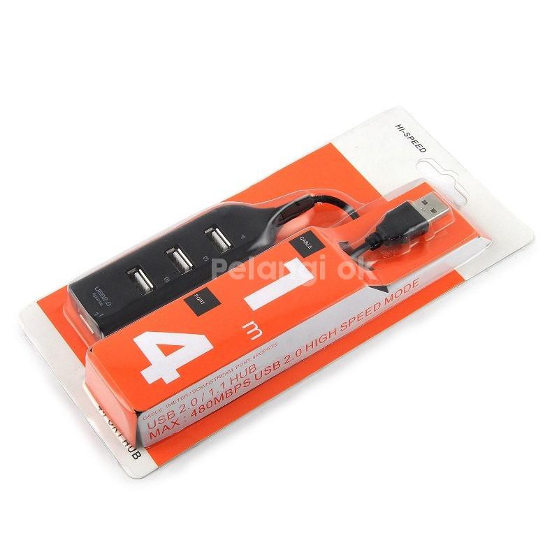 Jual USB HUB 4 COLOKAN / TERMINAL USB / USB PORT / USB 4 LUBANG ...