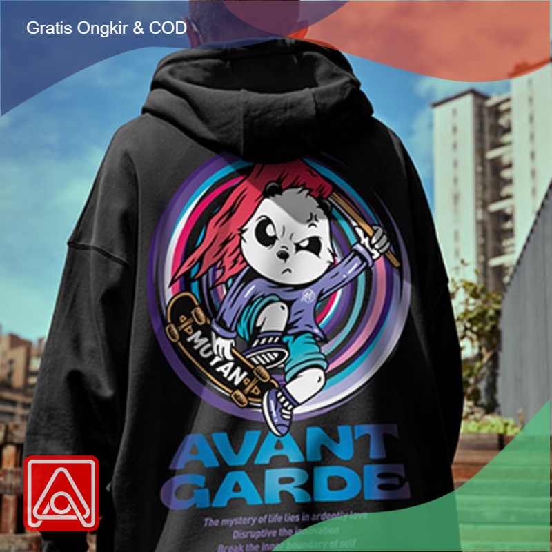 Jual Sweeter Hoodie Hitam Putih Oversize Pria Hody Laki Laki Hoddy ...