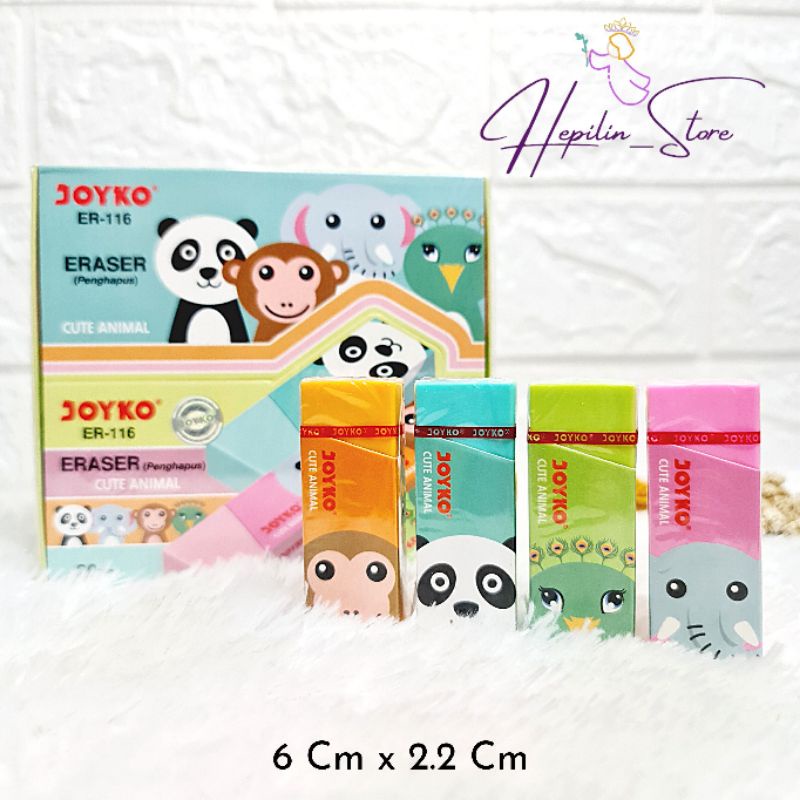 Jual Penghapus Animal Series Besar Joyko ( 6 Cm ) ECER 1 Biji / Joyko Eraser ER-116 / Setip ...