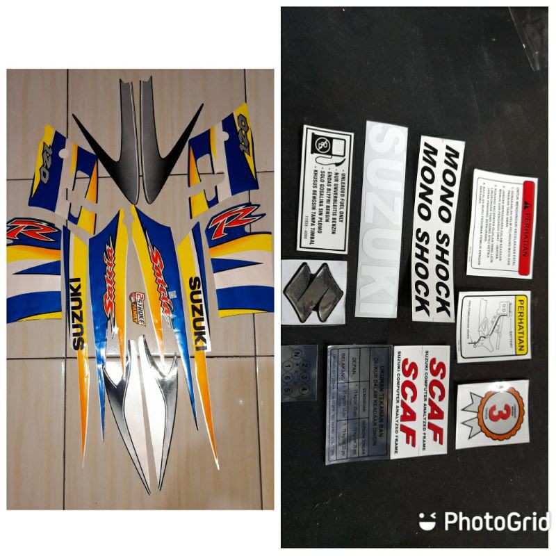 Jual striping + sticker rangka satria hiu,satria agresif,satria ...